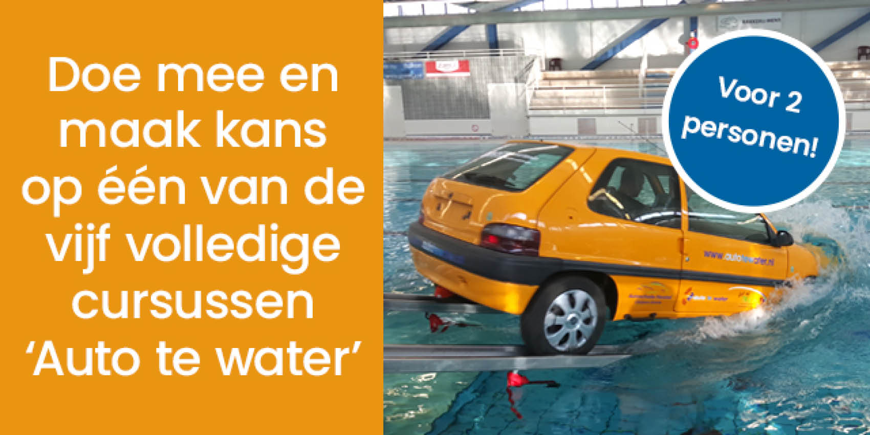 Doe Mee en Maak Kans: Cursus auto te water - AVIA